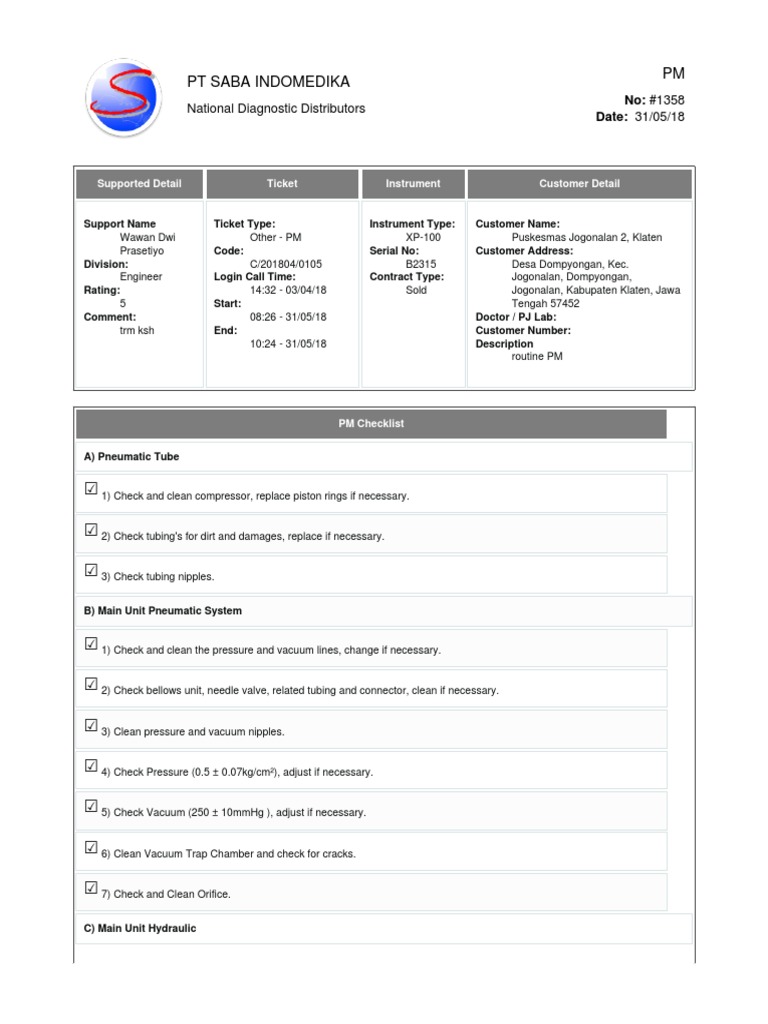 PT Saba Indomedika PM: National Diagnostic Distributors | PDF | Gas ...