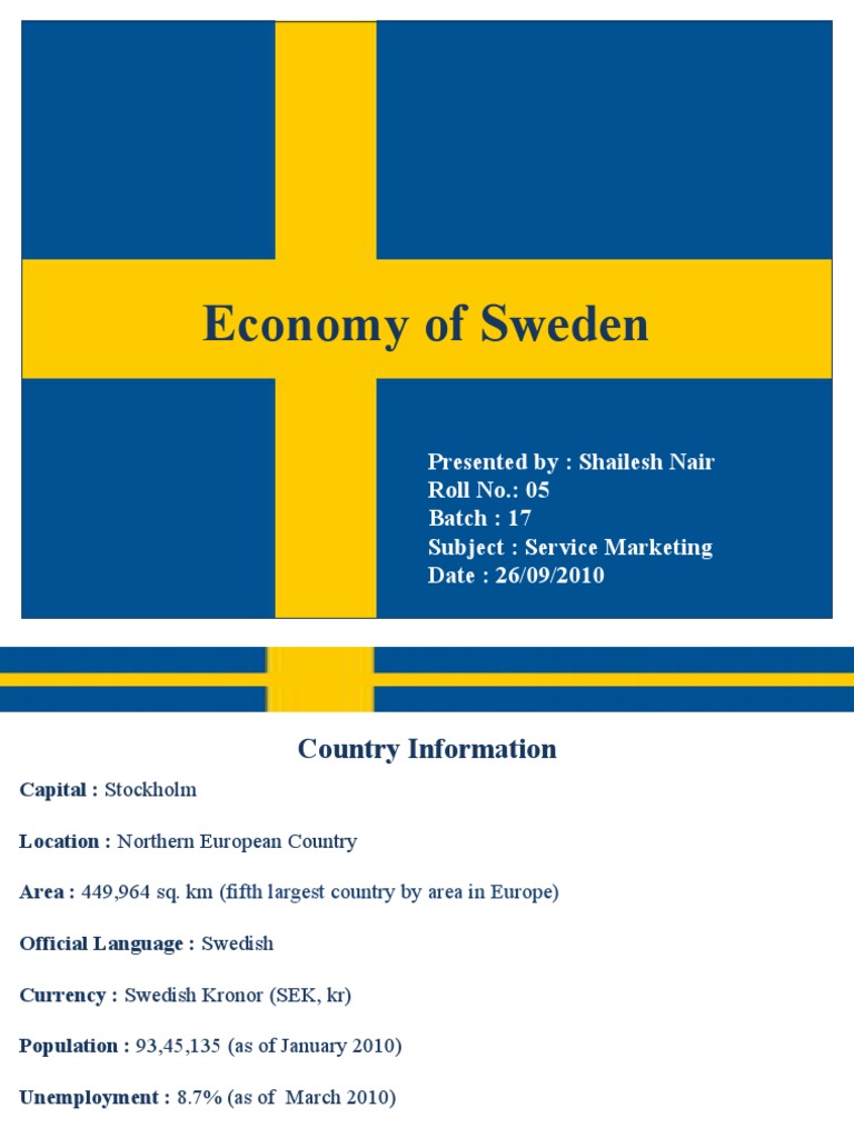 Sweden's Economic Overview 2010 | PDF | Sweden | Agriculture