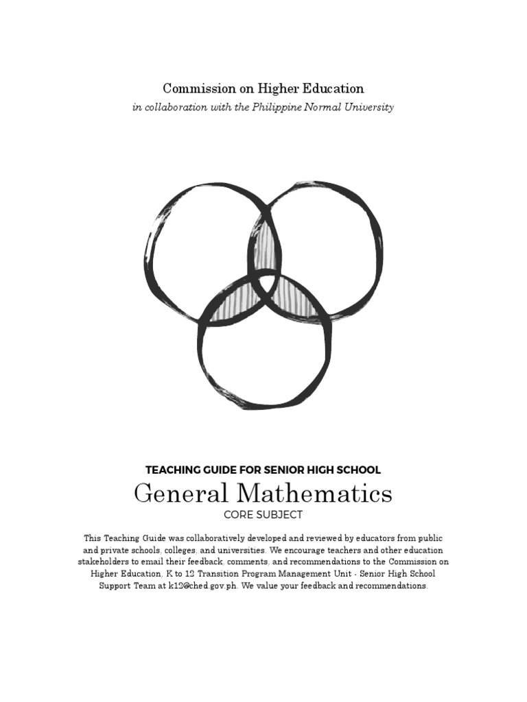 General Mathematics: Commission On Higher Education | PDF | Teachers ...