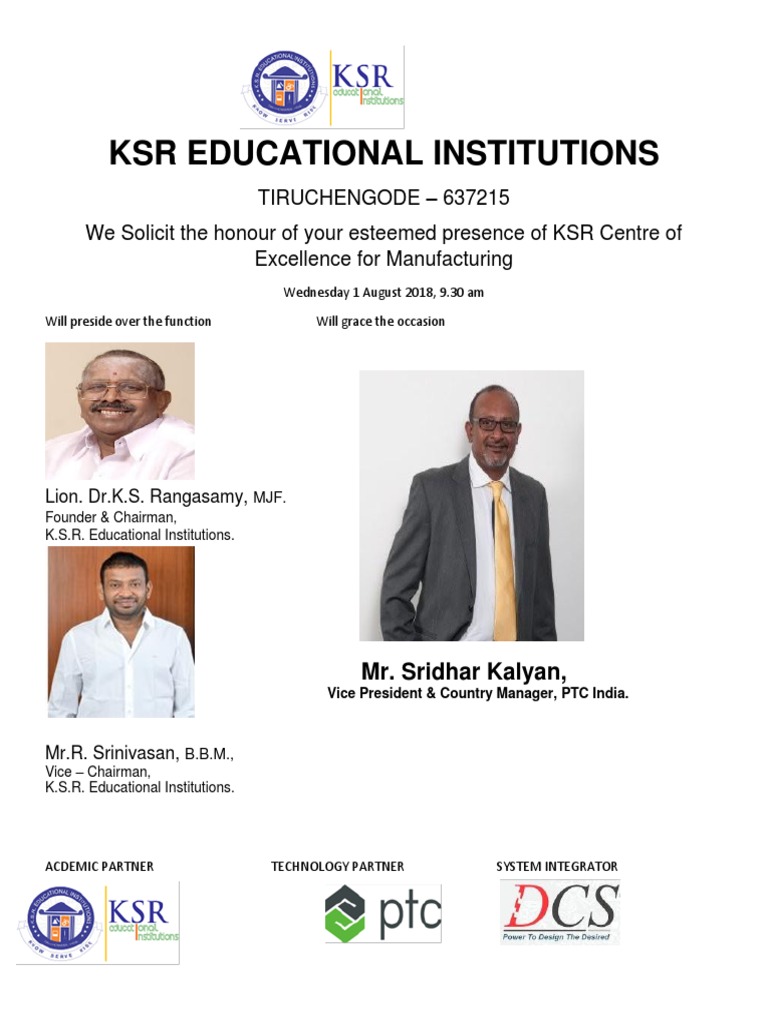 KSR Educational Institutions | PDF | Science And Technology