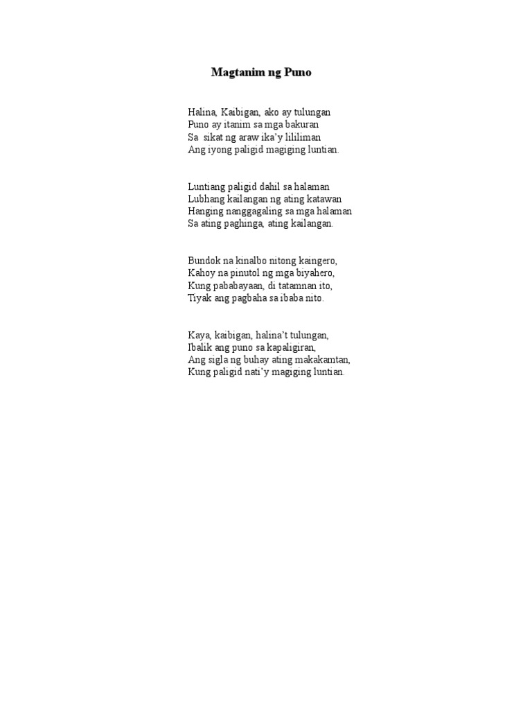 Magtanim | PDF