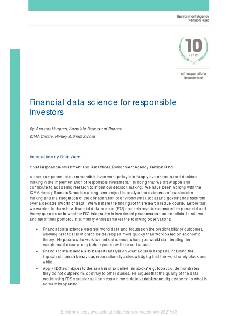 Financial | PDF | Economics | Risk