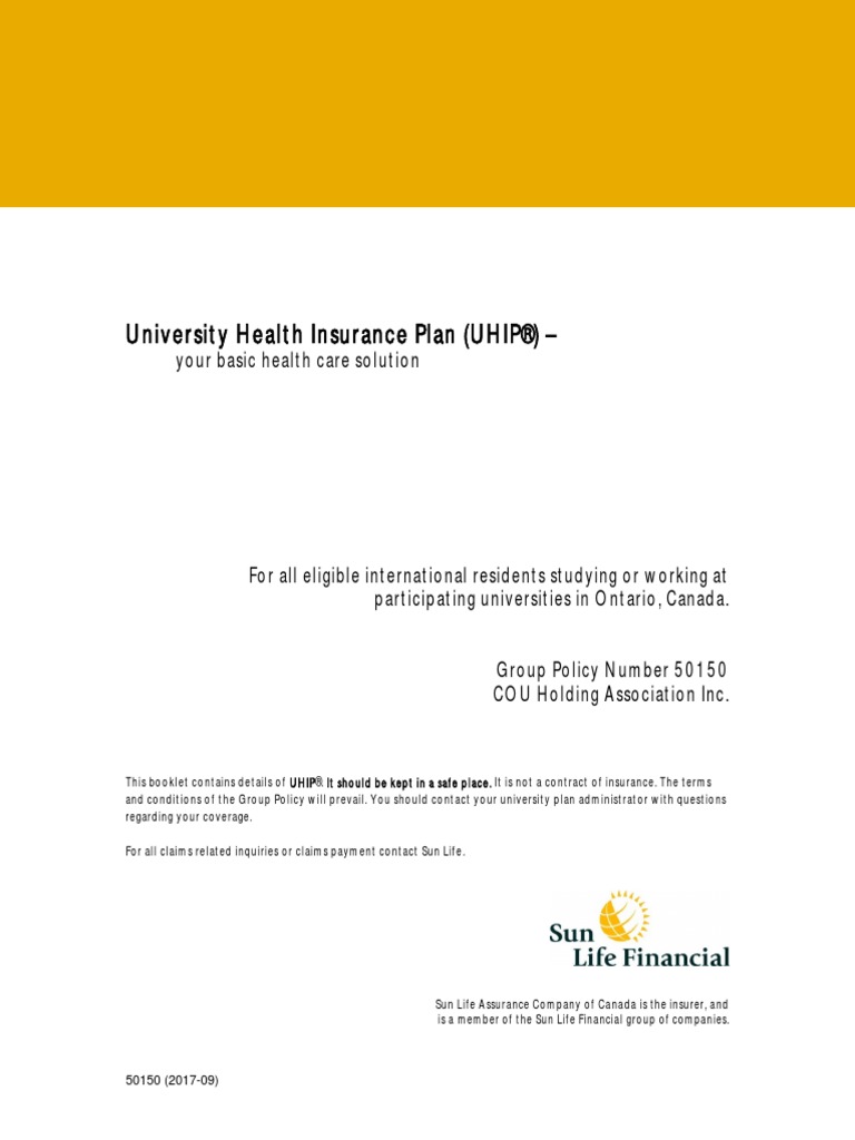 University Health Insurance Plan (UHIP®) - : Your Basic Health Care ...