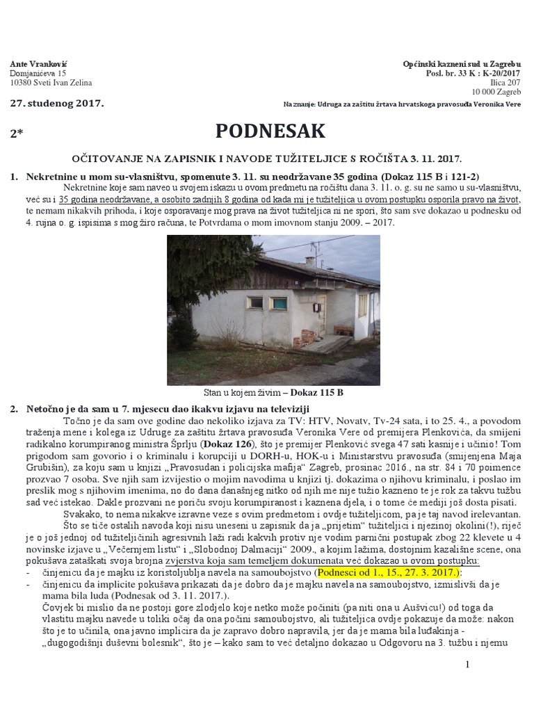 Podnesak 27 11 2017 | PDF