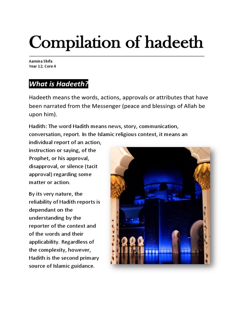 Compilation | PDF | Hadith | Muhammad