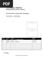 Mission Order Template | PDF