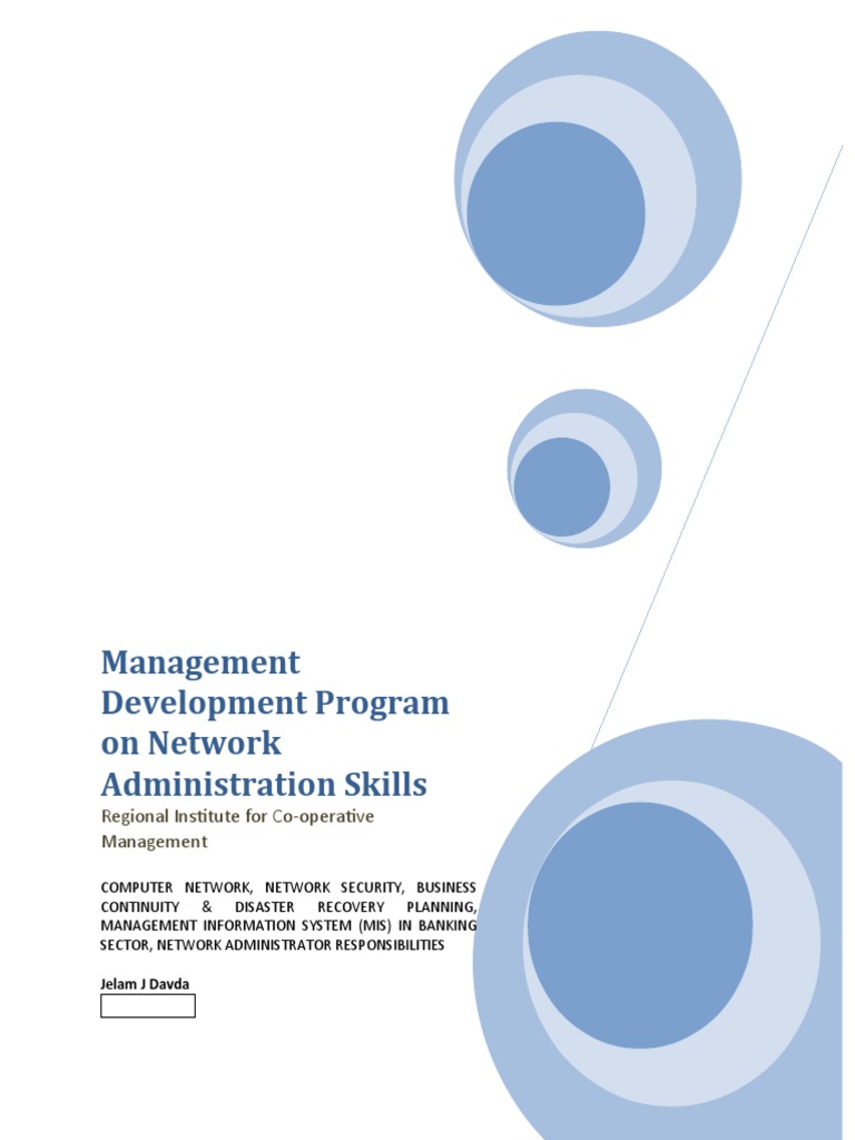 Management Development Program On Network Administration Skills | PDF ...