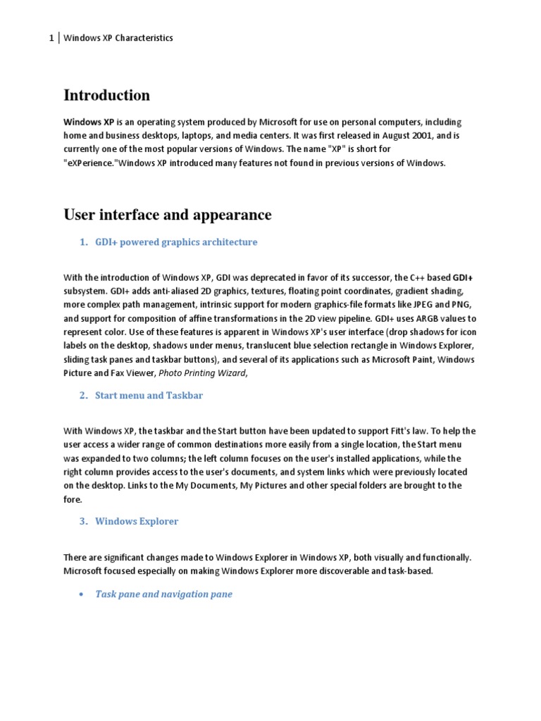 Windows XP | PDF | Microsoft Windows | System Software
