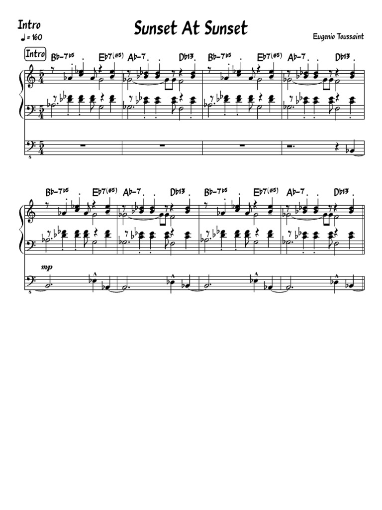 Sunset | PDF | Elements Of Music | Musical Techniques