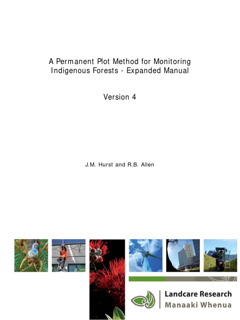 A Permanent Plot Method For Monitoring Indigenous Forests - Expanded ...