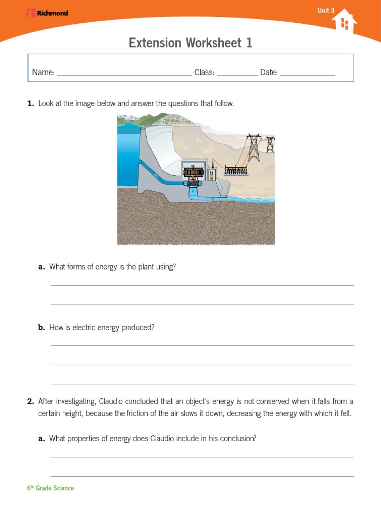 Extension Worksheet 1: Name: Class: Date | PDF