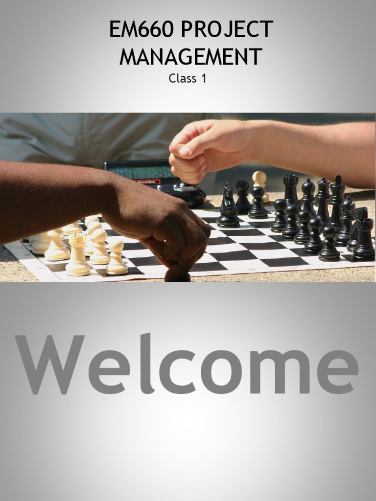 Em660 Project Management: Class 1 | PDF | Project Management | Procurement