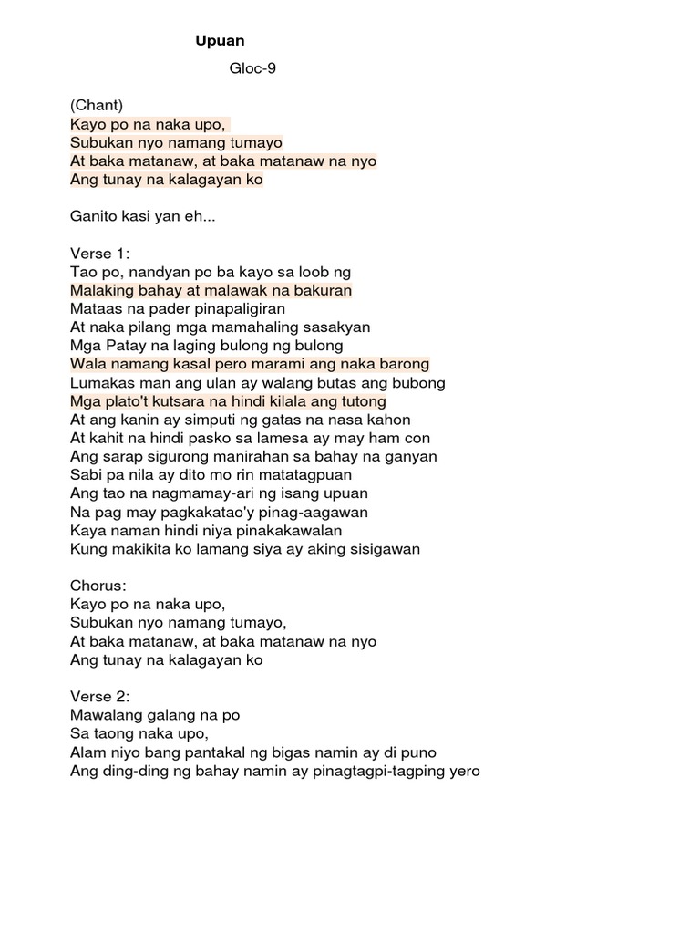 Upuan | PDF