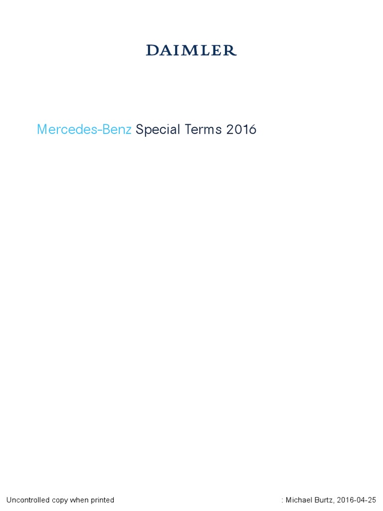 Mercedes Benz | PDF | Daimler Ag | Quality Management