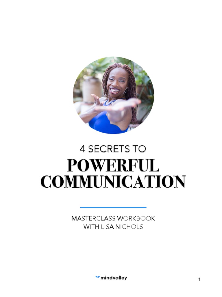 Masterclass Workbook: Communication Secrets | PDF | Storytelling | Learning