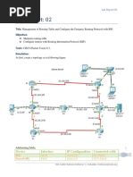 4.5.2 Lab Implement Inter VLAN Routing | PDF | Computer Network | Internet Architecture