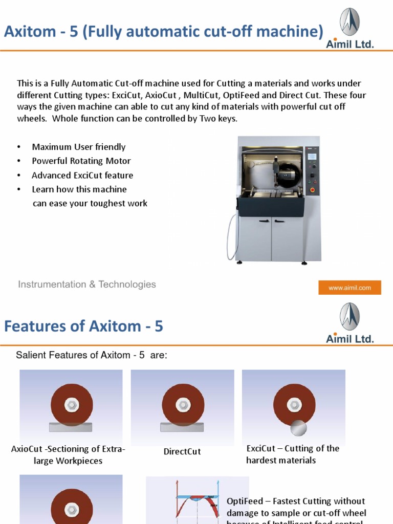 Axitom-5 - Highly Efficient Fully Automatic Cut-Off Machine in India ...