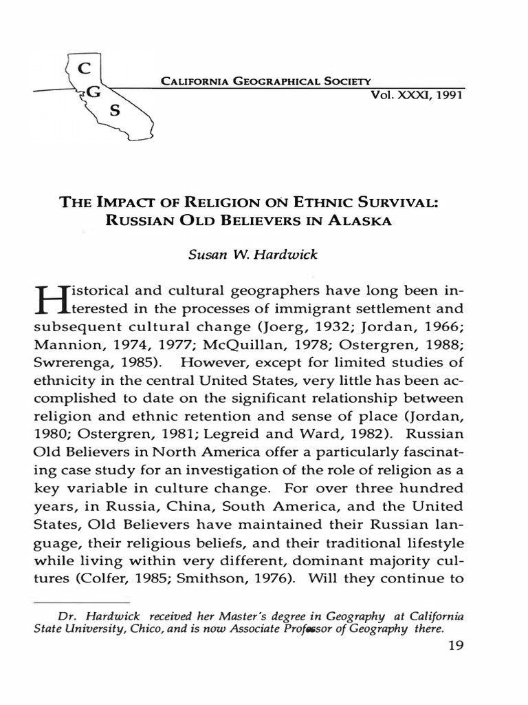 Russian Old Believers in Alaska | PDF | Alaska | Eastern Orthodox Church