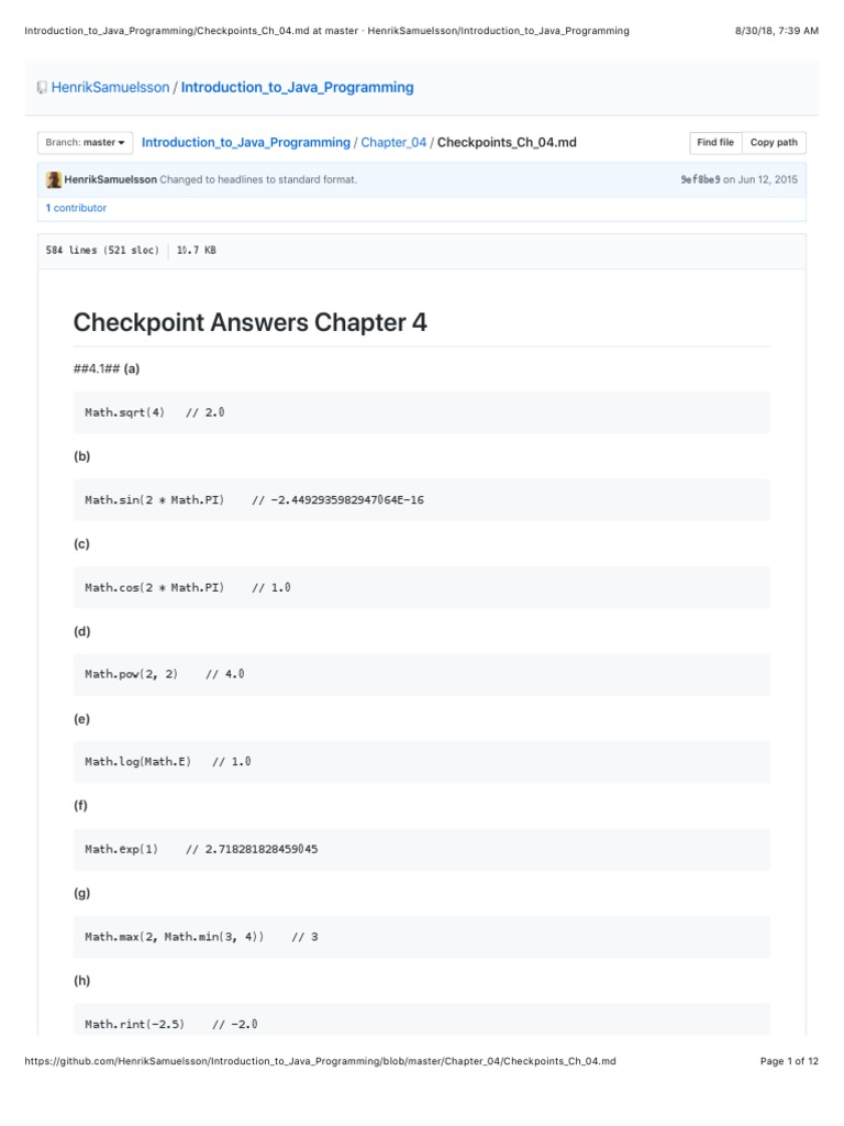Checkpoints | PDF | Computer Data | Notation