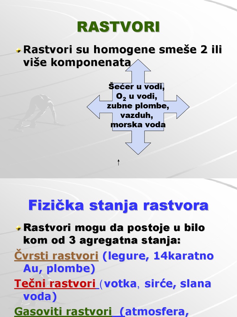 rastvori, rastvorljivost,koligativne