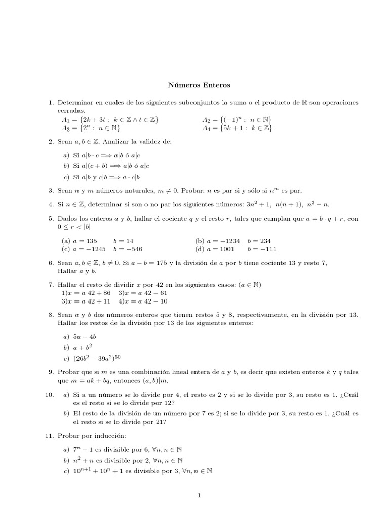Numeros | PDF | Entero | División (Matemáticas) Numeros | PDF | Entero | División (Matemáticas)