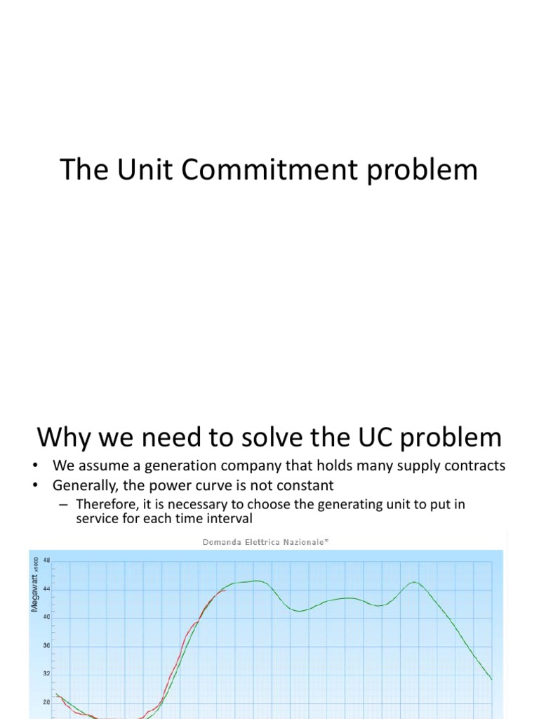 The Unit Commitment Problem | PDF | Hydroelectricity | Mathematical Optimization
