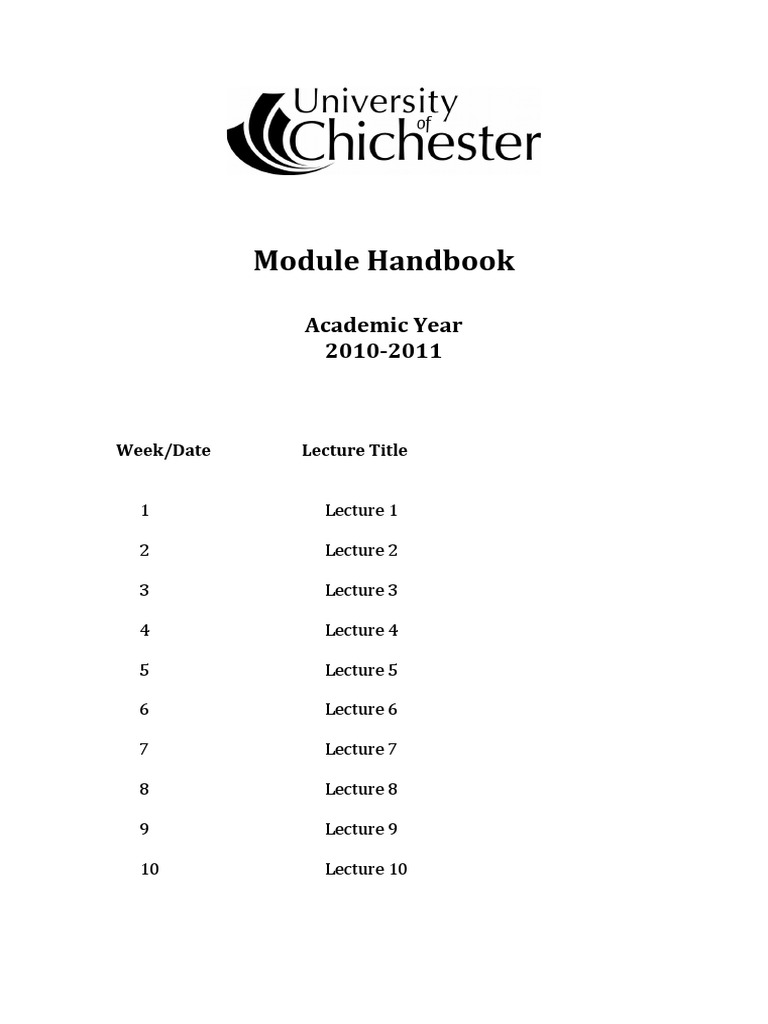Module Handbook | PDF