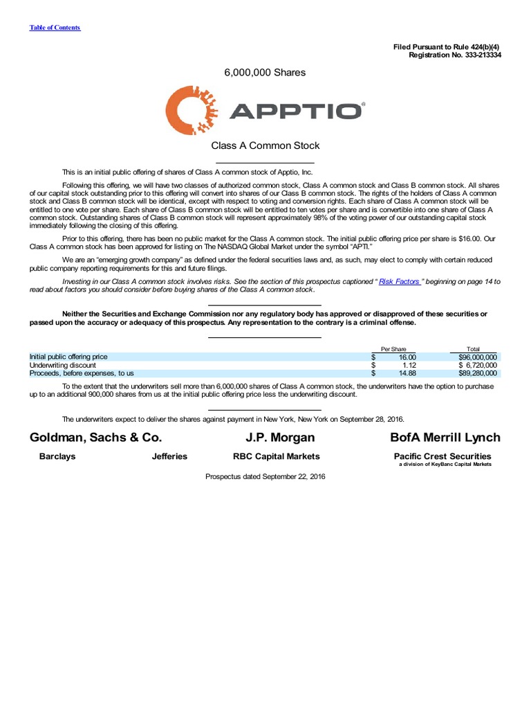 Apptio | PDF | Stocks | Cloud Computing