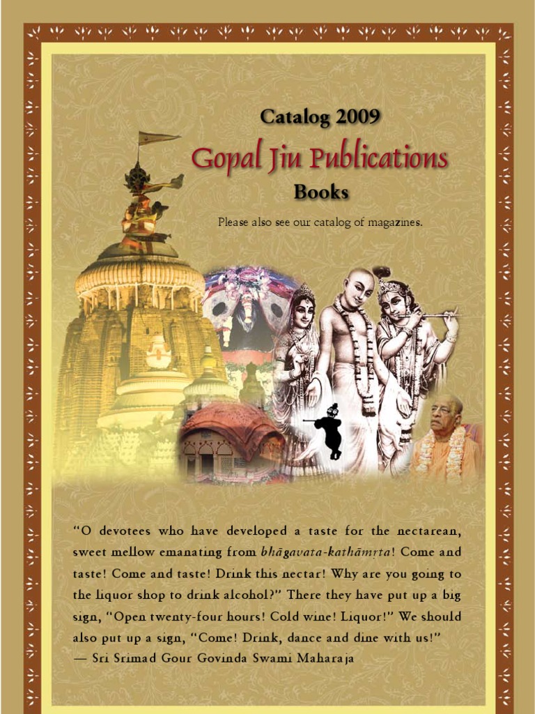 Catalog Books 09 Gopal Jiu | Download Free PDF | Vaishnavism | Hindu Gods
