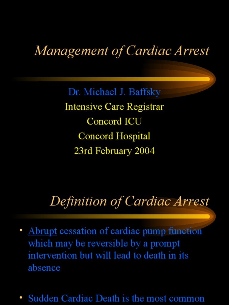Management of Cardiac Arrest | Heart | Cardiopulmonary Resuscitation