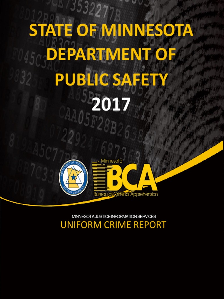 State of Minnesota Department of Public Safety: Uniform Crime Report ...