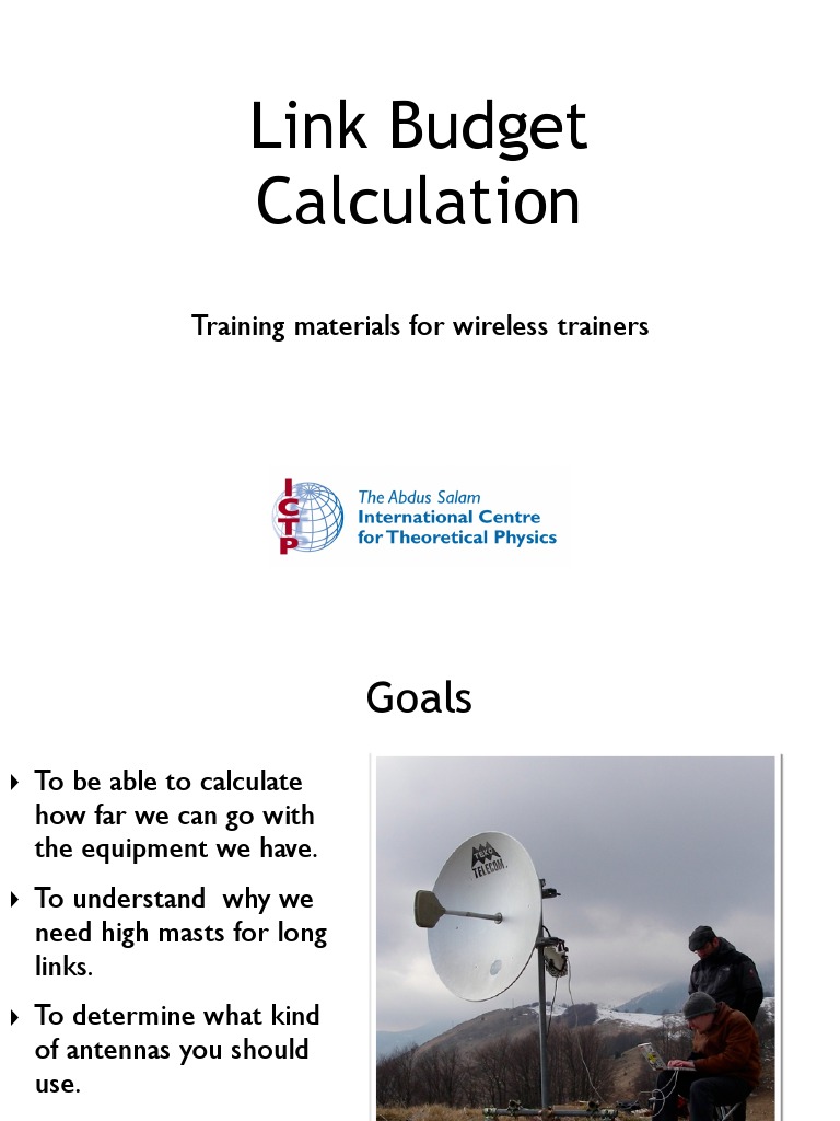 Link Budget Calculation | PDF