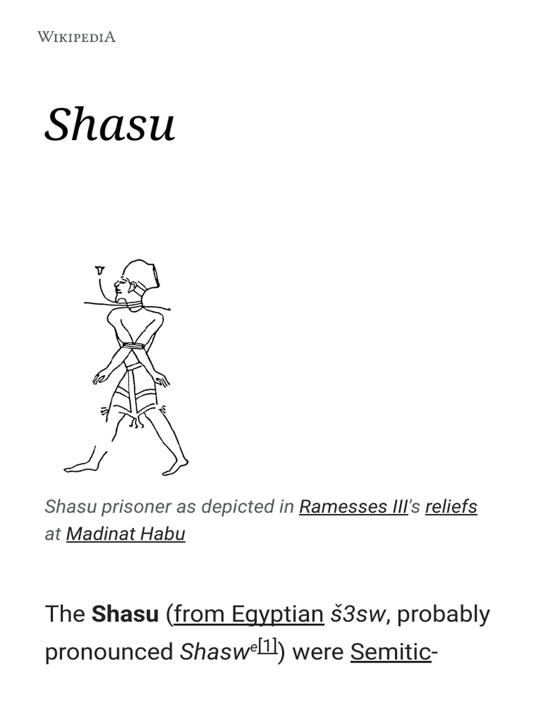 Shasu | PDF | African Civilizations | Iron Age
