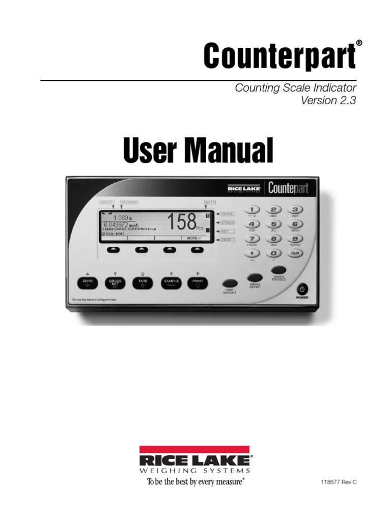 Counterpart: Counting Scale Indicator | PDF | Coaxial Cable | Electrical Connector