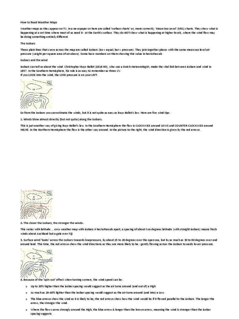 How To Read Weather Maps | PDF | Meteorological Phenomena | Earth Sciences