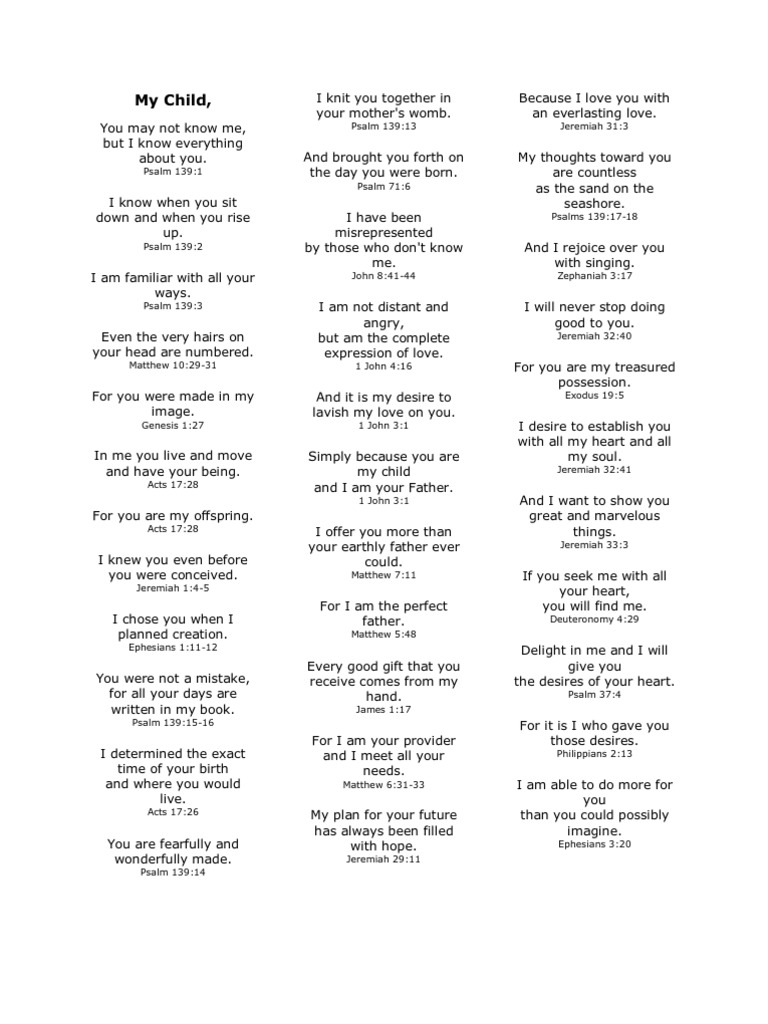 Father's Love Letter | PDF | Religious Texts | Jesus