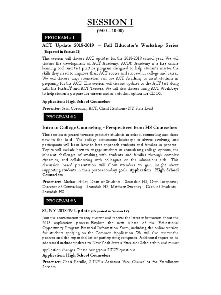 Ge Session One Pdf School Counselor Doctor Of Philosophy