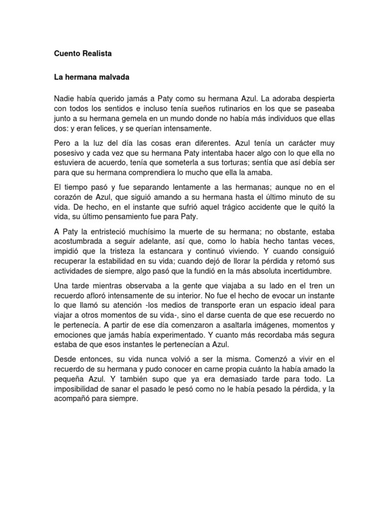 Cuento Realista | PDF | Ocio