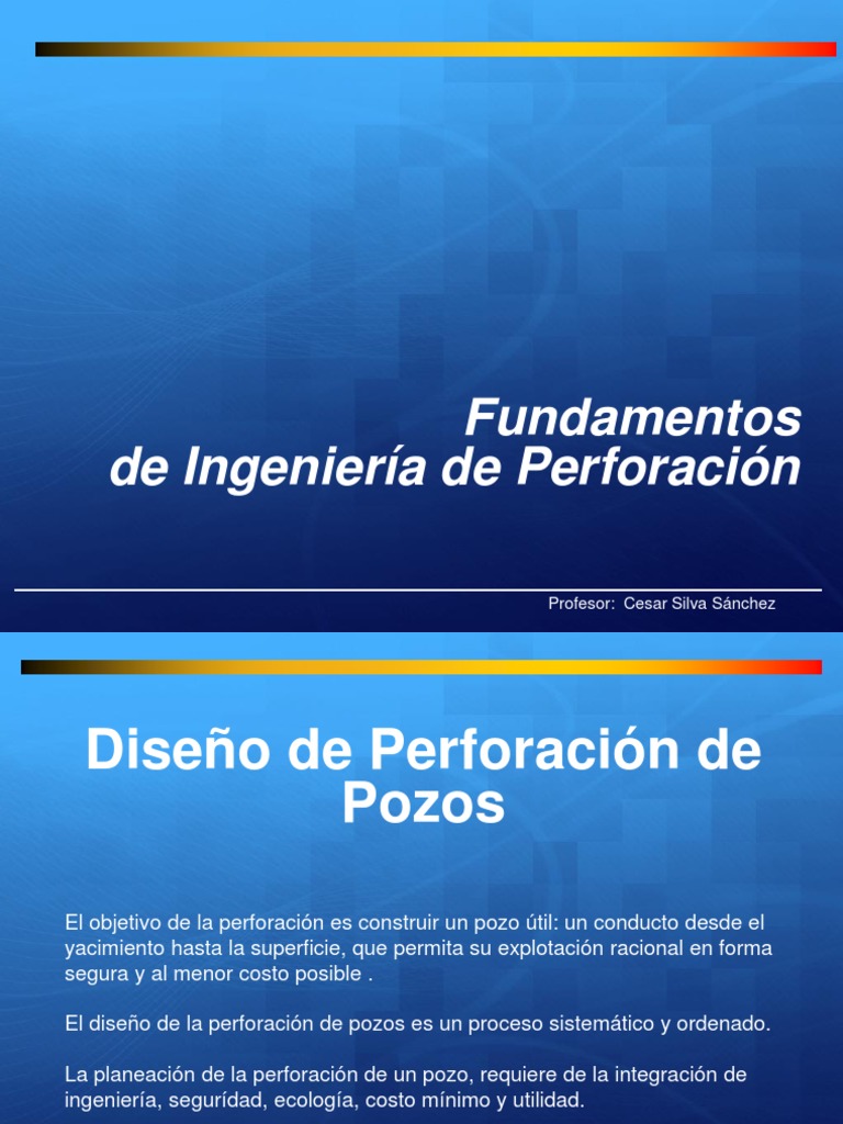 3 Ingenieria de Perforacion Diseno 2 | PDF | Bomba | Diseño