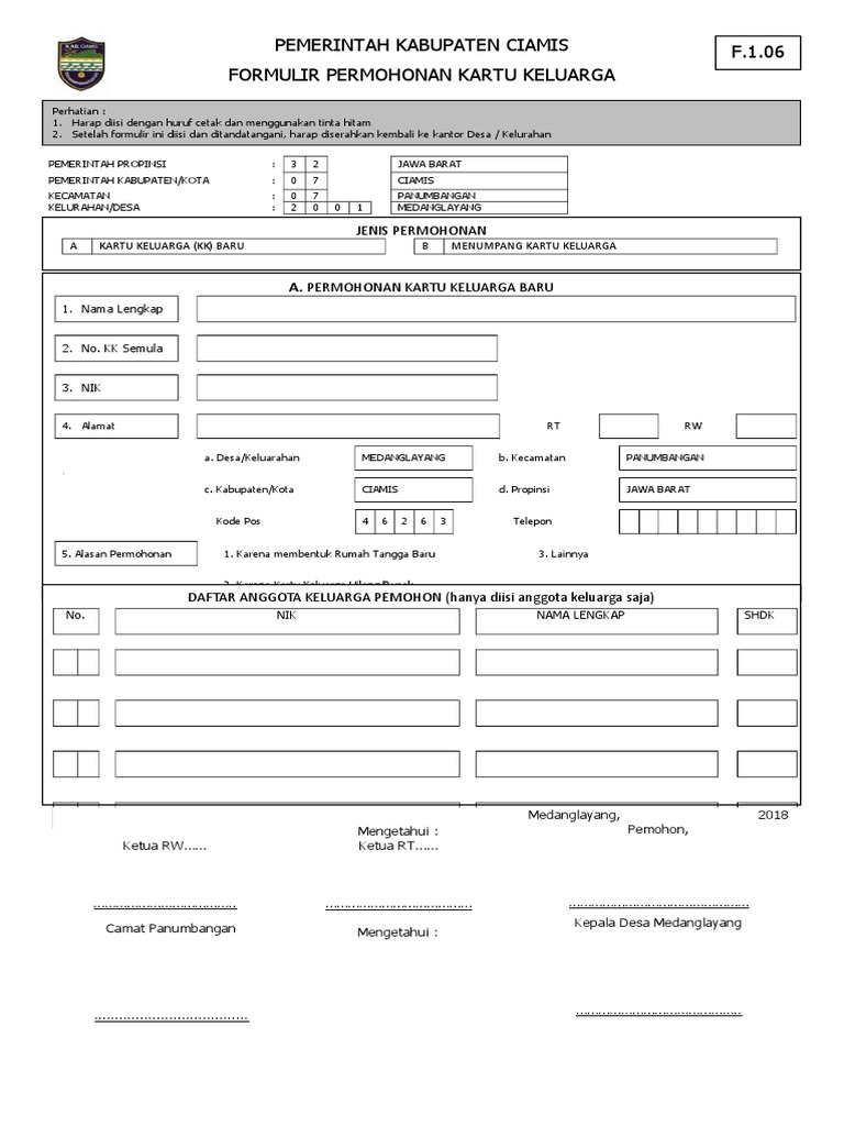 Formulir | PDF