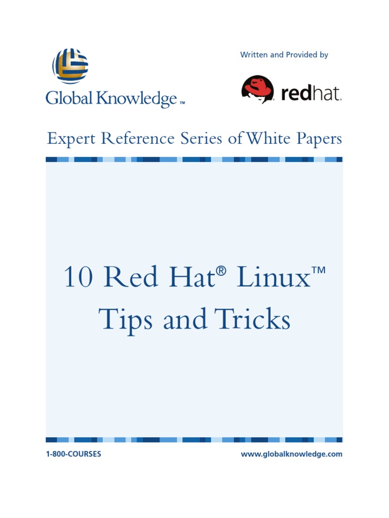 10 Red Hat® Linux™ Tips and Tricks | PDF | Computer File | Operating ...