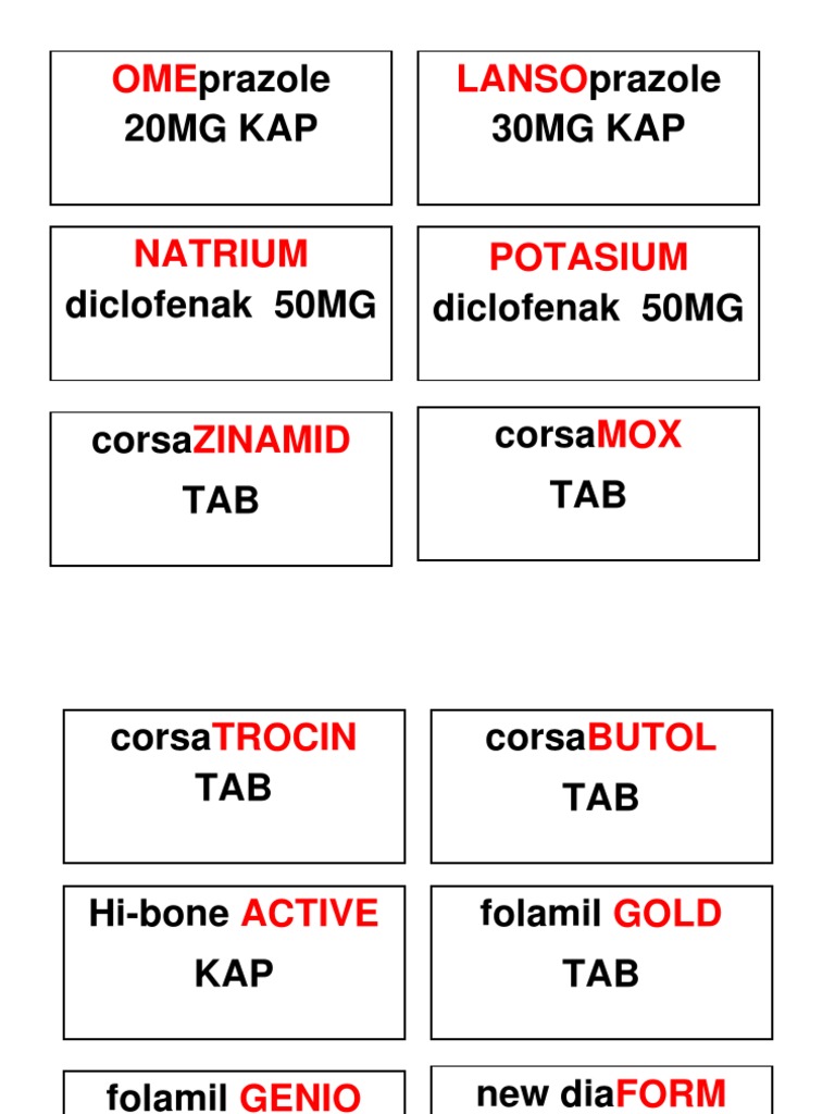 Lanso OME: Prazole 30Mg Kap Prazole 20Mg Kap | PDF | Science & Mathematics