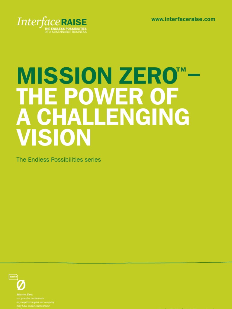 Mission Zero | Sustainability | Strategic Management
