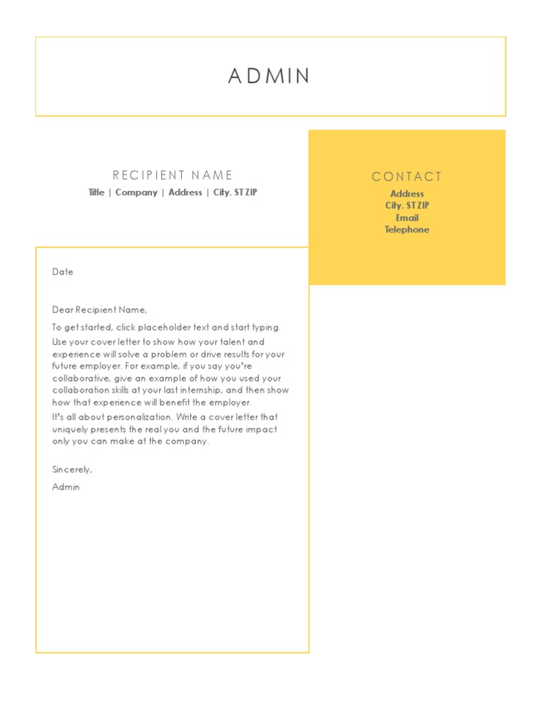 Understanding Recipient Name in Cover Letters | PDF