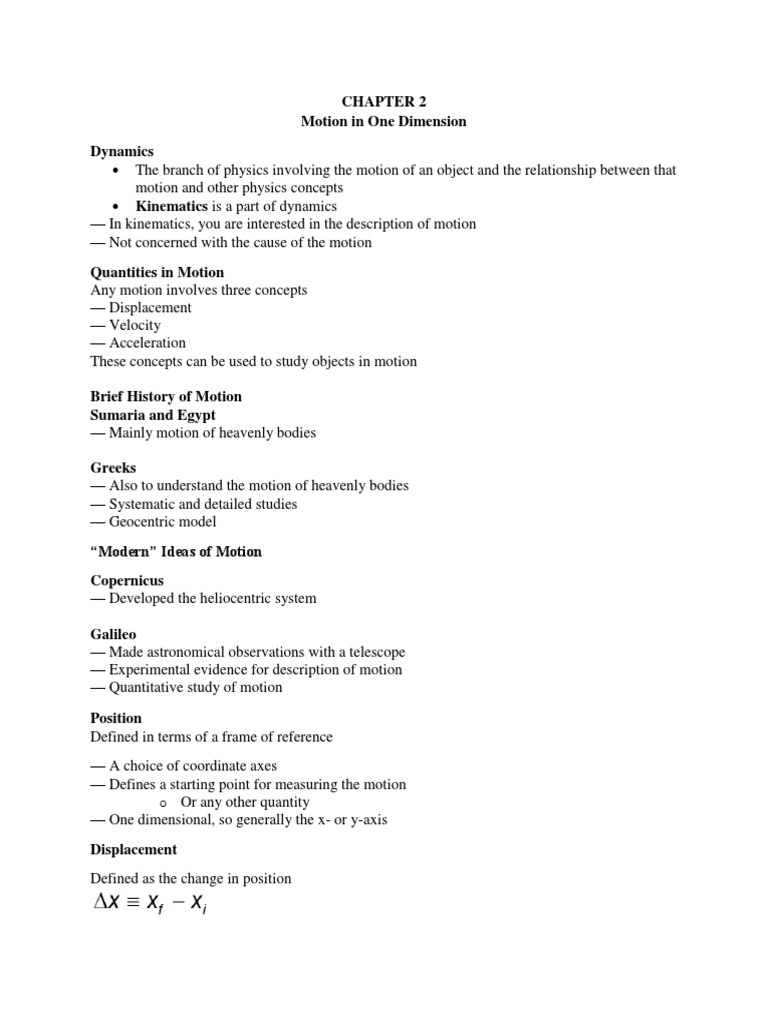 Chapter | PDF | Acceleration | Velocity