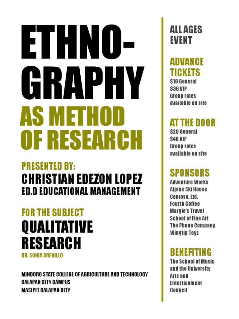 Graphy: Ethno | PDF | Ethnography | Data Analysis