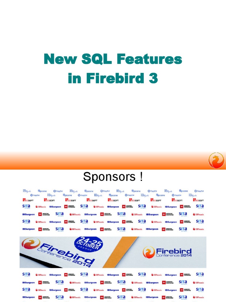 Firebird 3 SQL Features Overview | PDF | Sql | Boolean Data Type