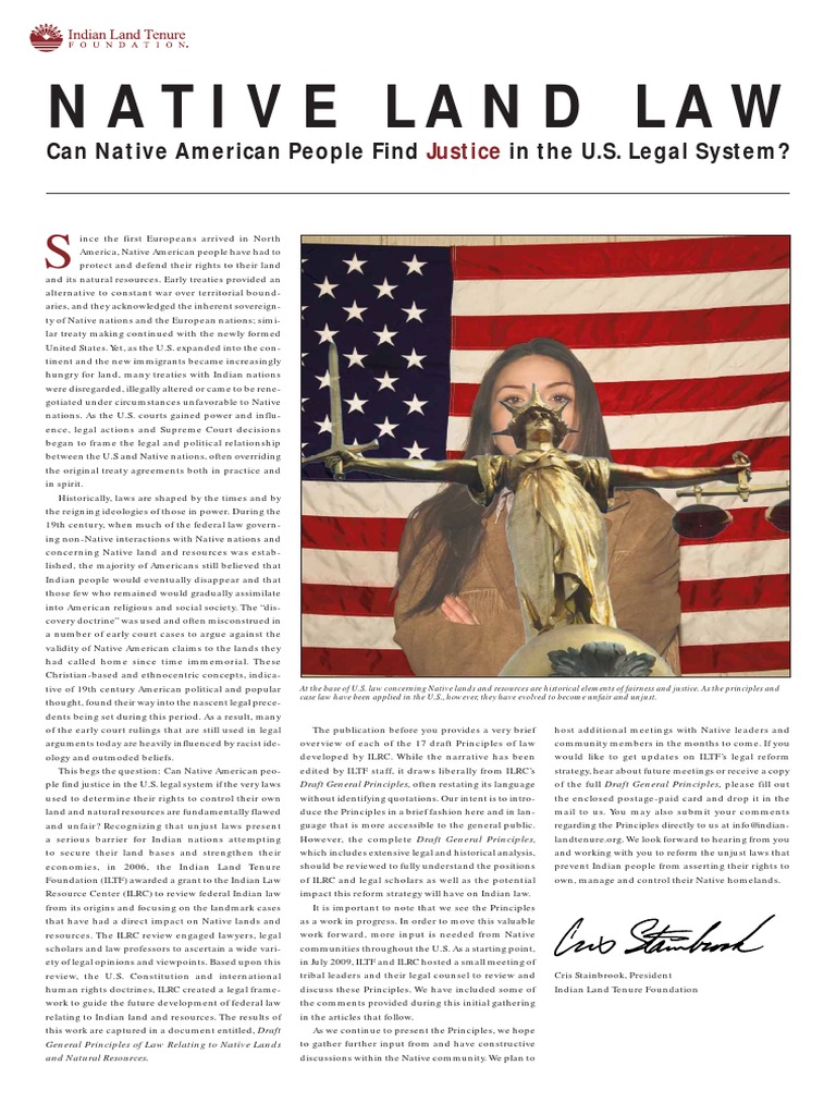 Native Land Law: Can Native American People Find in The U.S. Legal ...