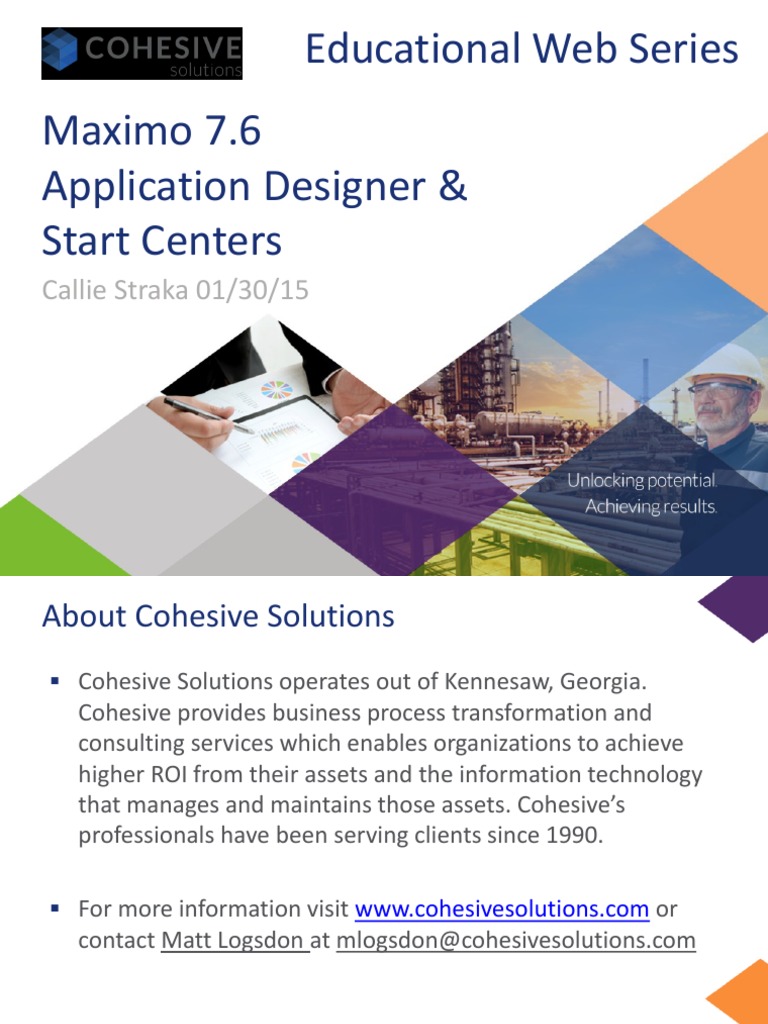 Maximo 7.6 Application Designer & Start Centers Educational Web Series | PDF | Icon (Computing ...