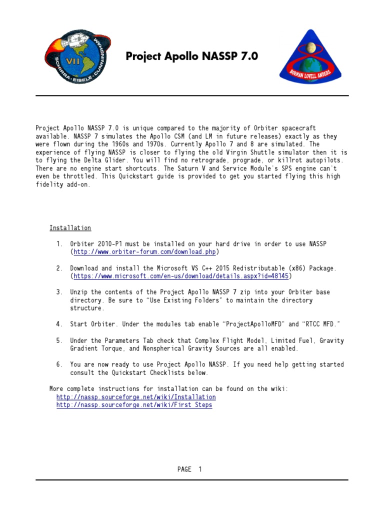 Quickstart | PDF | Apollo (Spacecraft) | Apollo Program